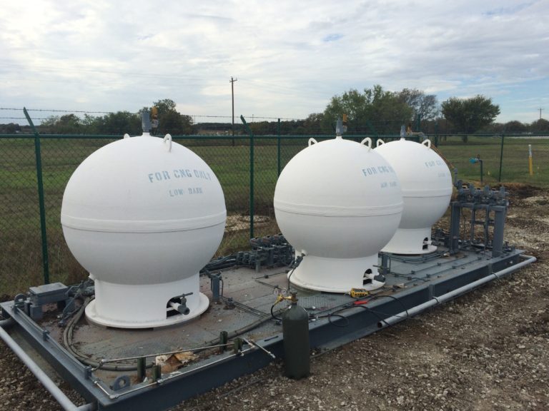 Used CNG Spheres 3 bank system on the skid ready to go